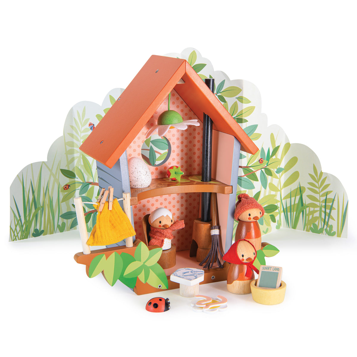 Tender Leaf Wooden Robin's Nest Box Toy for children