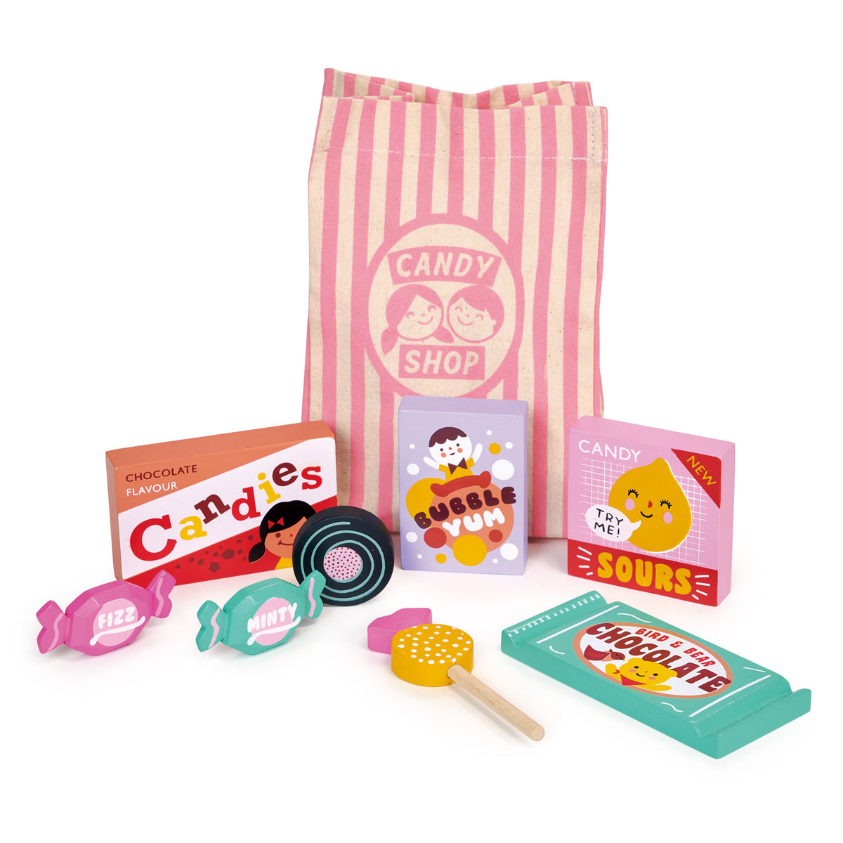Candy Shop Bag | Mentari Toys | Wooden Play Food