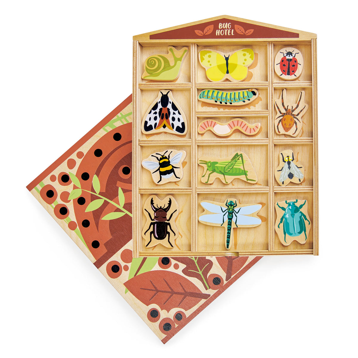 The Bug Hotel | Tender Leaf Toys | Wooden Educational Insect Box Toy